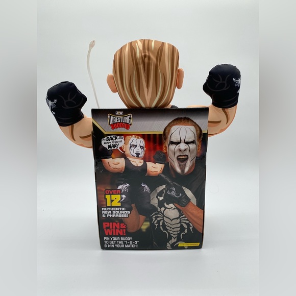 WWE | Toys | New Aew Wrestling Buddies Sting 2 Talking Plush Buddy Wwe ...